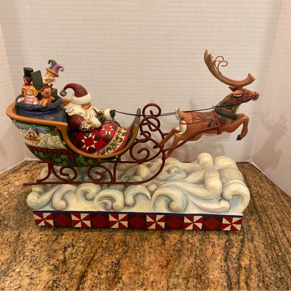Jim Shore | Accents | Jim Shore 47630 Magic Takes Flight Sleigh Enesco ...